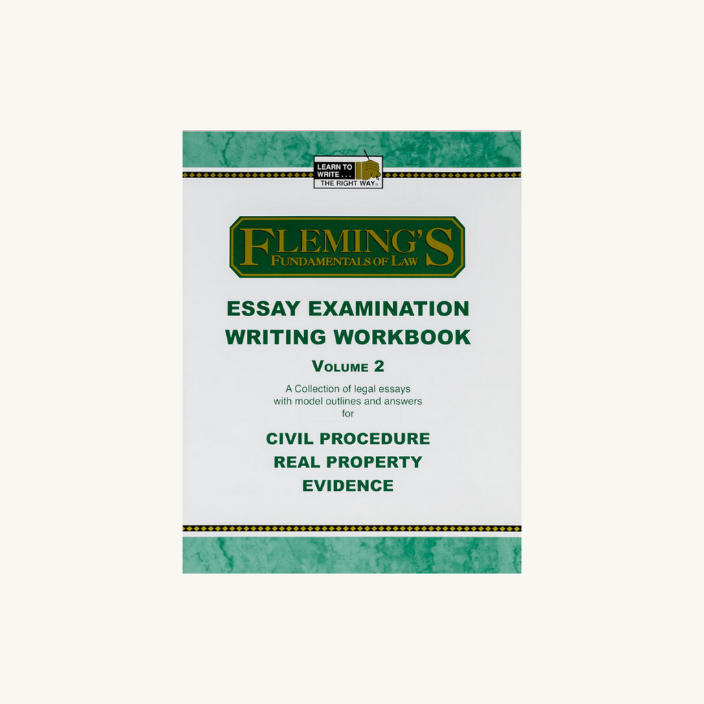 Exam Books — Flemings Fundamentals of Law